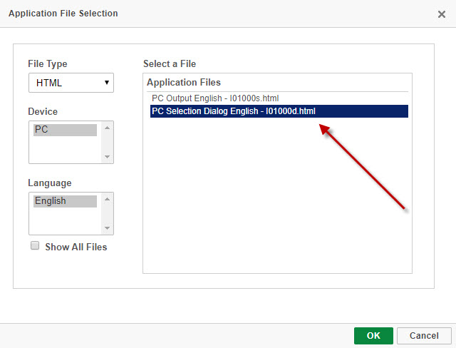 Advanced Selection Dialogs 