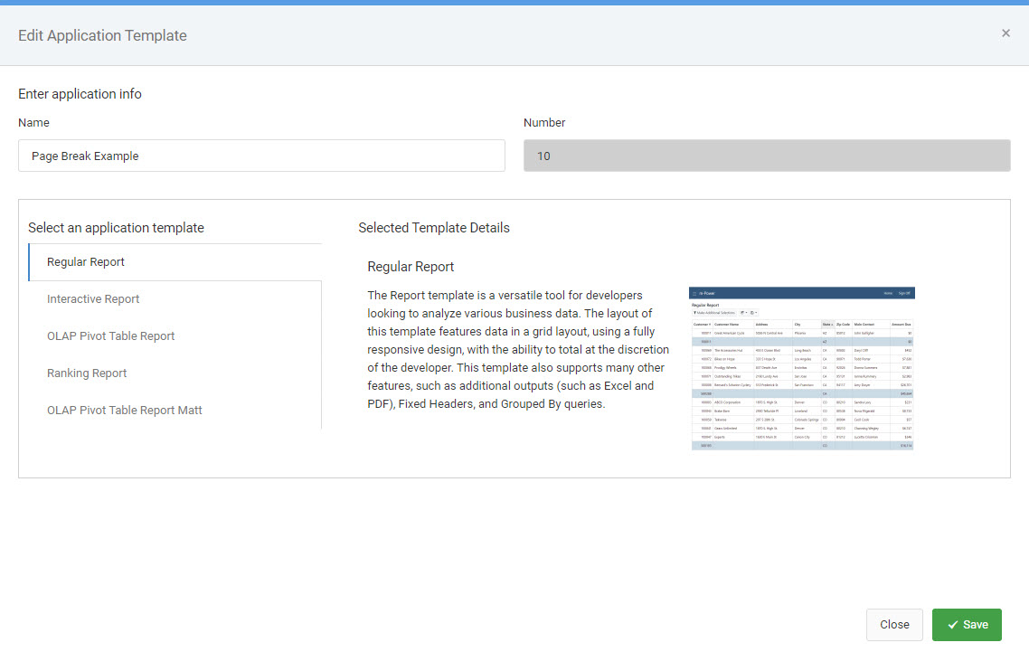 Page Breaks in a Report
