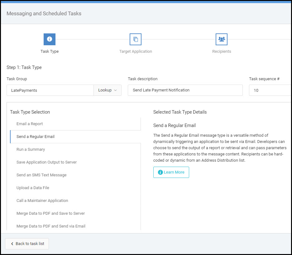 Messaging and Scheduled Tasks – Real World Example – m-Power Documentation